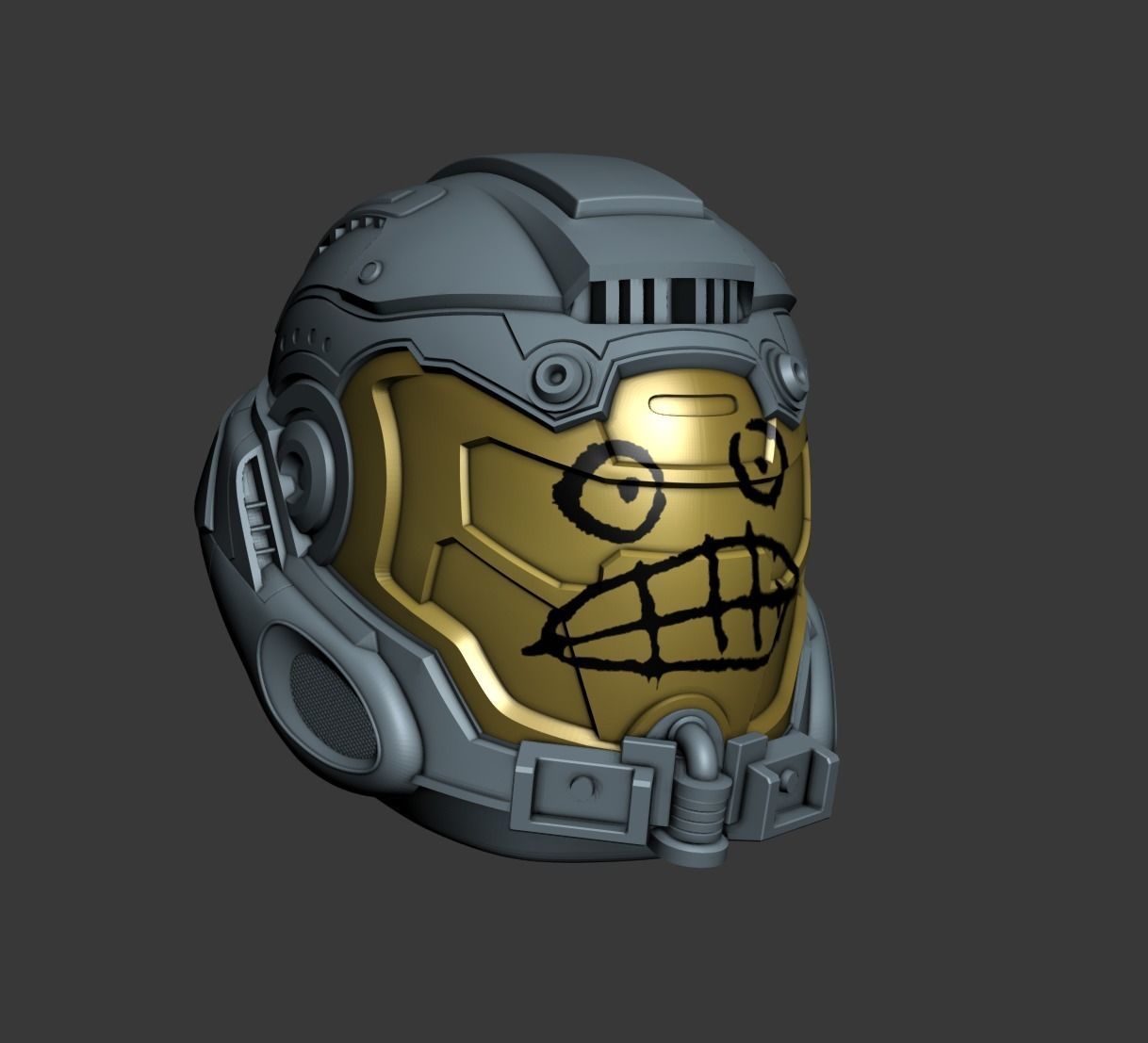 Mariner helmet 3D print file 3D model 3D printable | CGTrader
