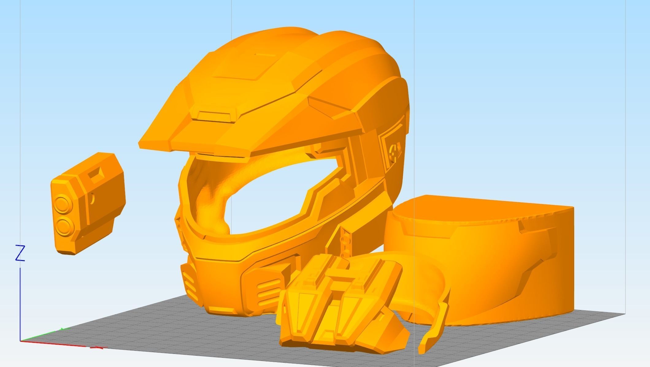 MKV helmet 3D print file 3D model 3D printable | CGTrader