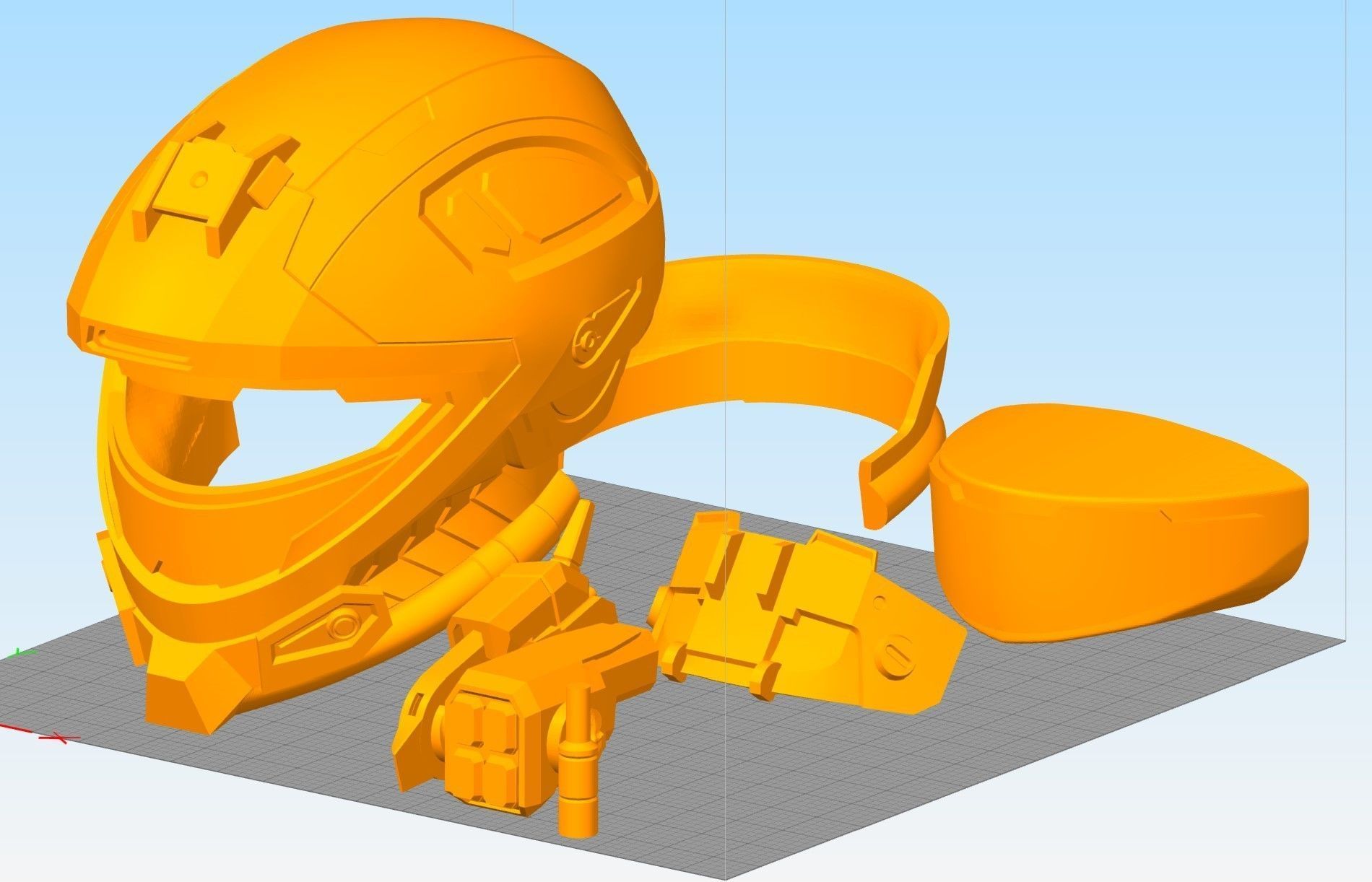 Recon helmet 3D print file 3D model 3D printable | CGTrader