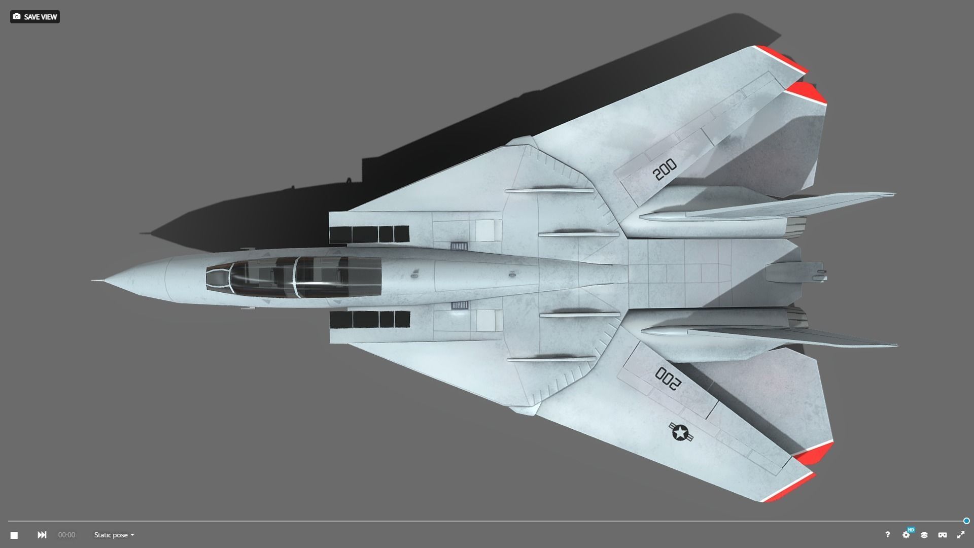 3D model F14 Tomcat VR / AR / low-poly | CGTrader