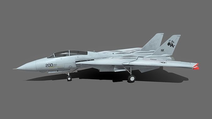 3D model F14 Tomcat VR / AR / low-poly | CGTrader