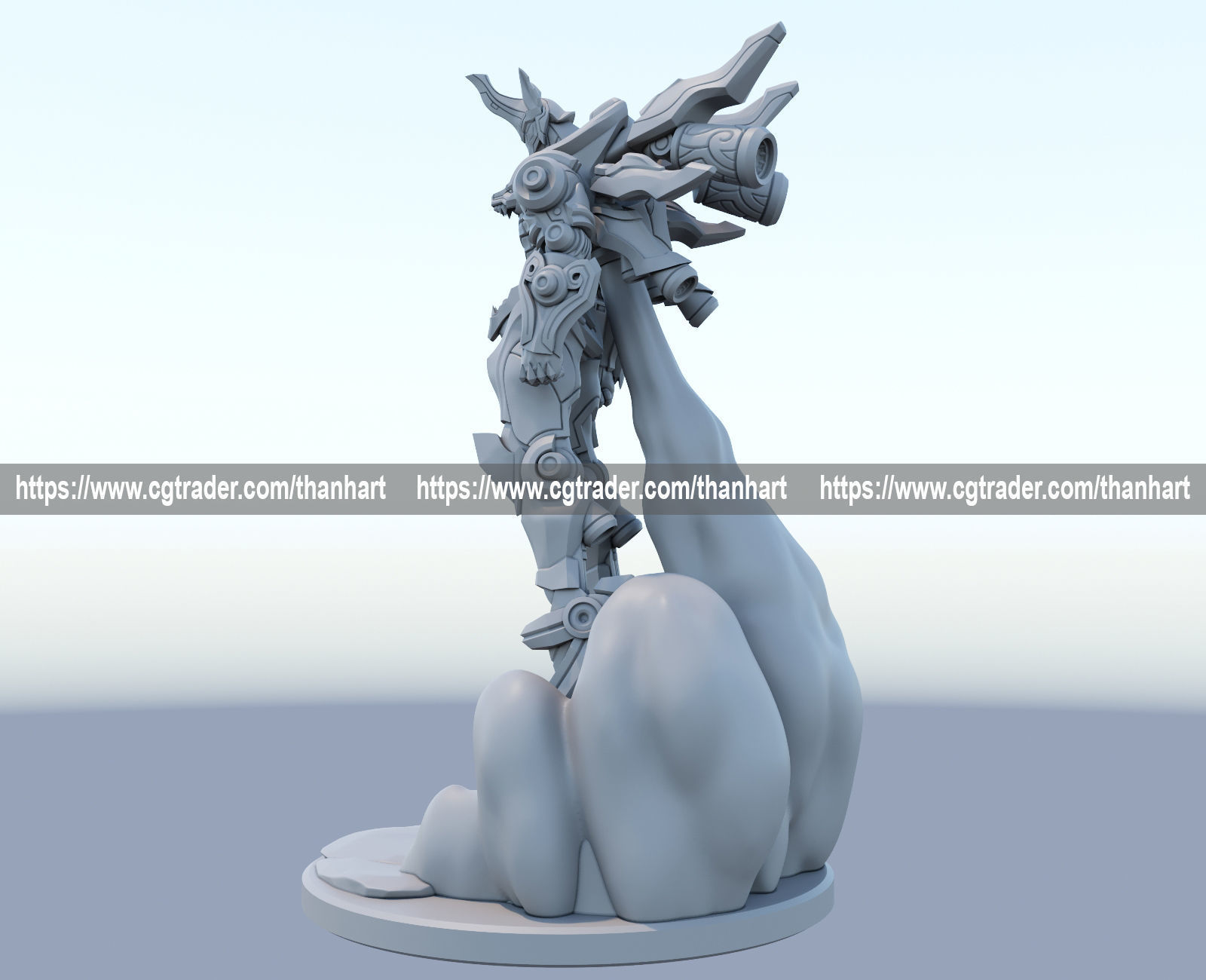 Sett Mecha Kingdom 3D print model League of Legends 3D model 3D ...