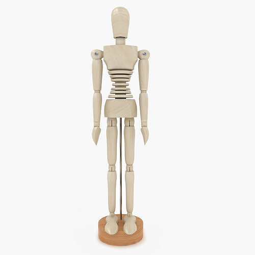 Wooden Manikin 3D model | CGTrader