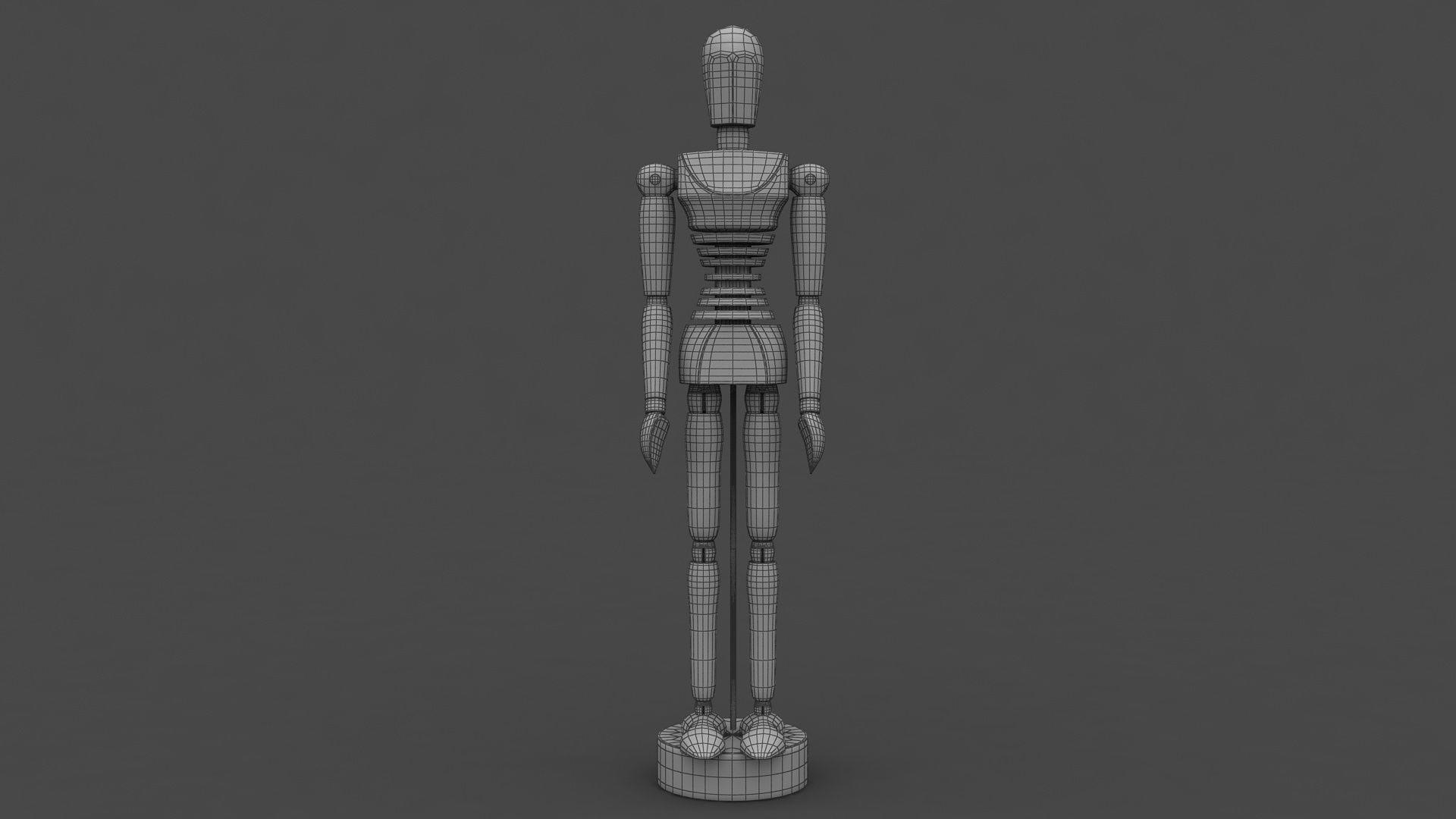 Wooden Manikin 3D model | CGTrader