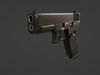 3D model Pistol Gun Glock 17 5fth gen Roblox compatible VR / AR / low ...