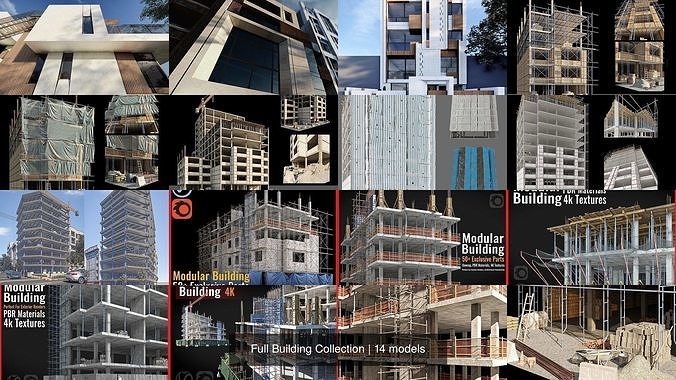 Full Building Collection VR / AR / low-poly | CGTrader