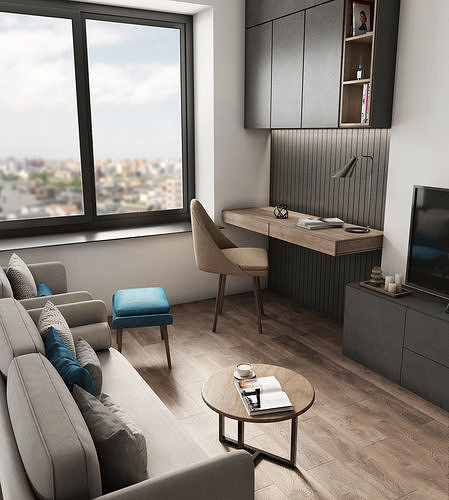 work room 3D model | CGTrader