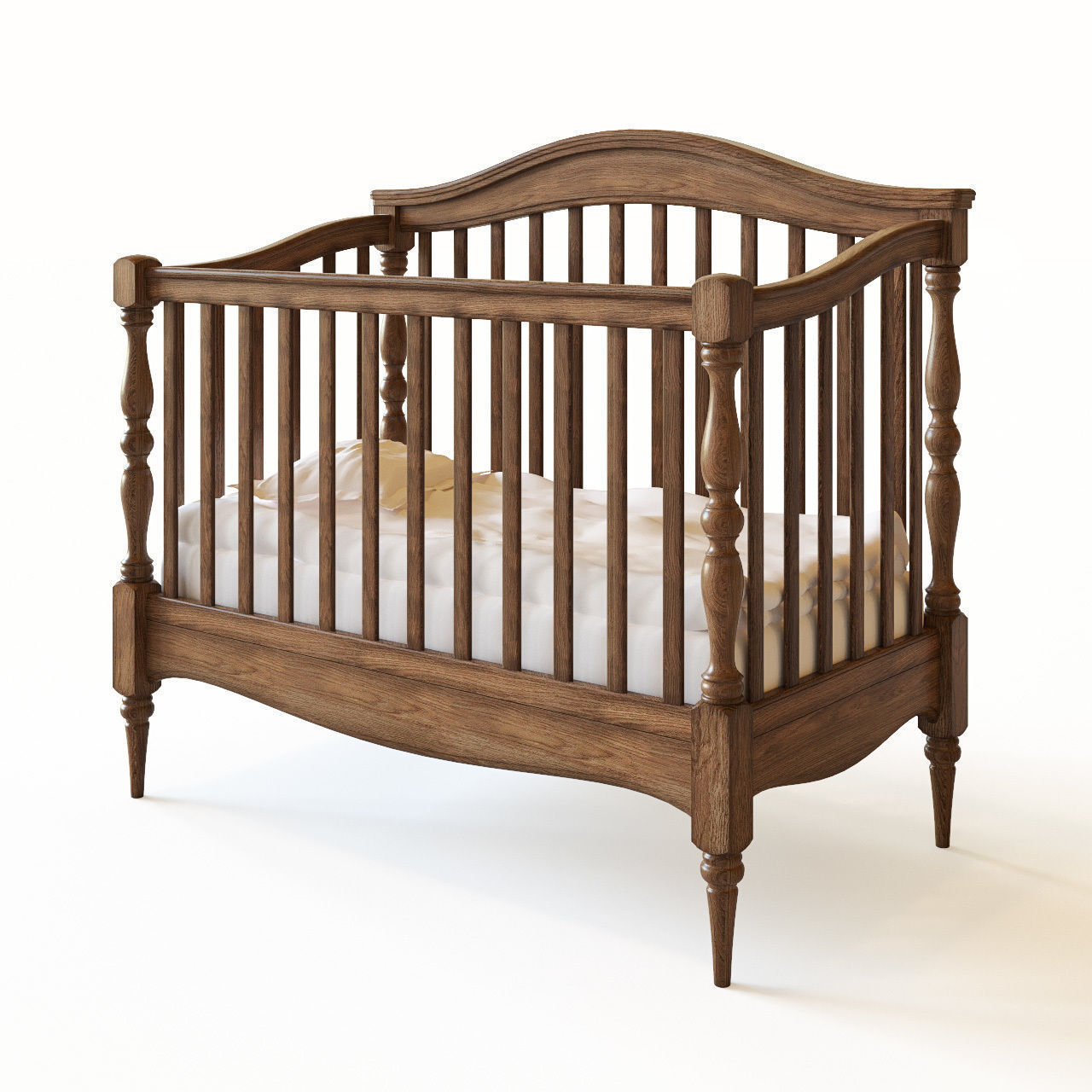 Classic crib 3D model | CGTrader