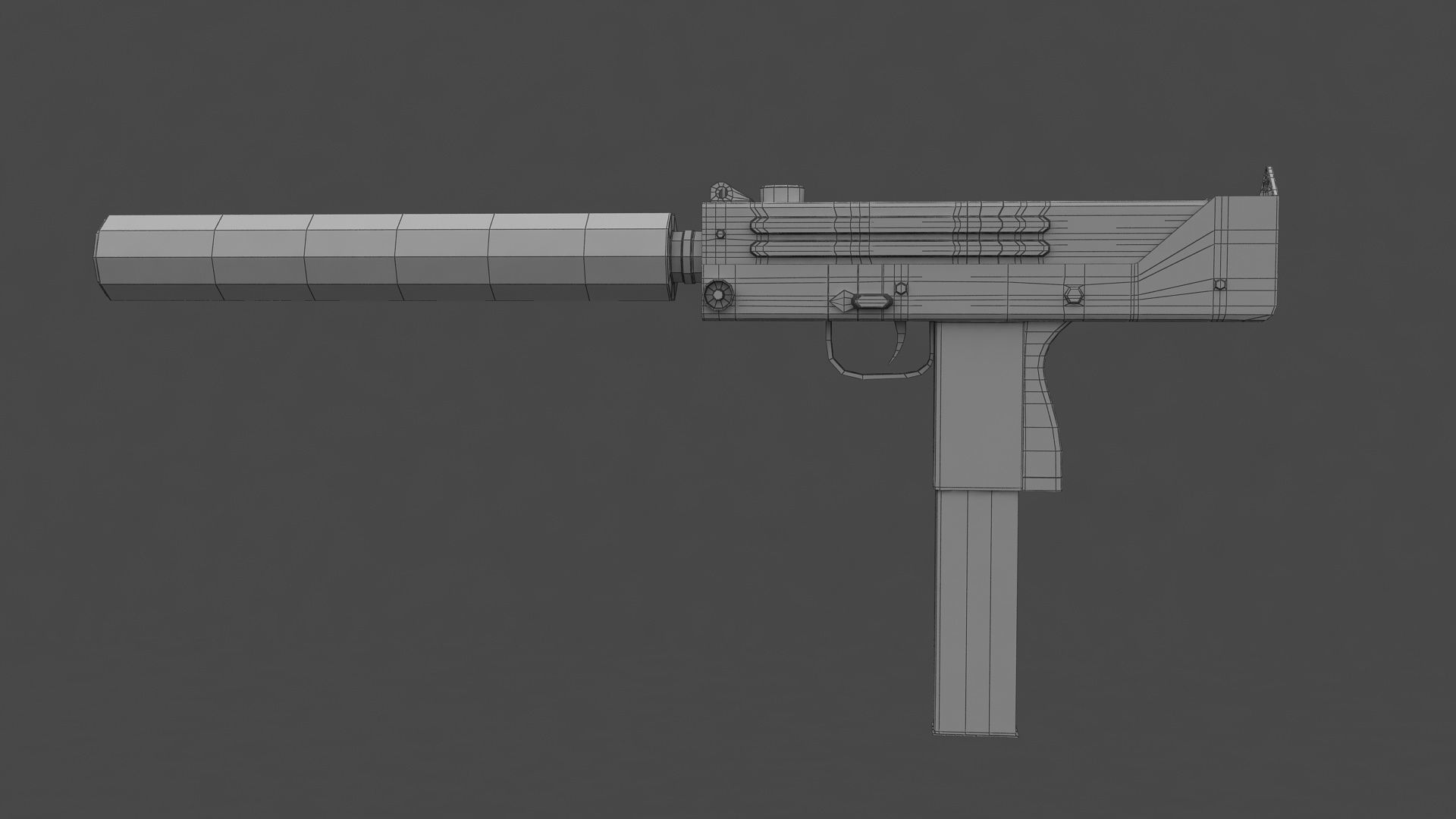 MAC-11 Machine Pistol 3D model | CGTrader