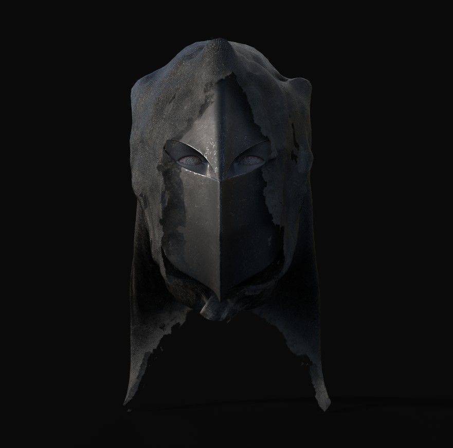 3D model Knight armor head VR / AR / low-poly | CGTrader