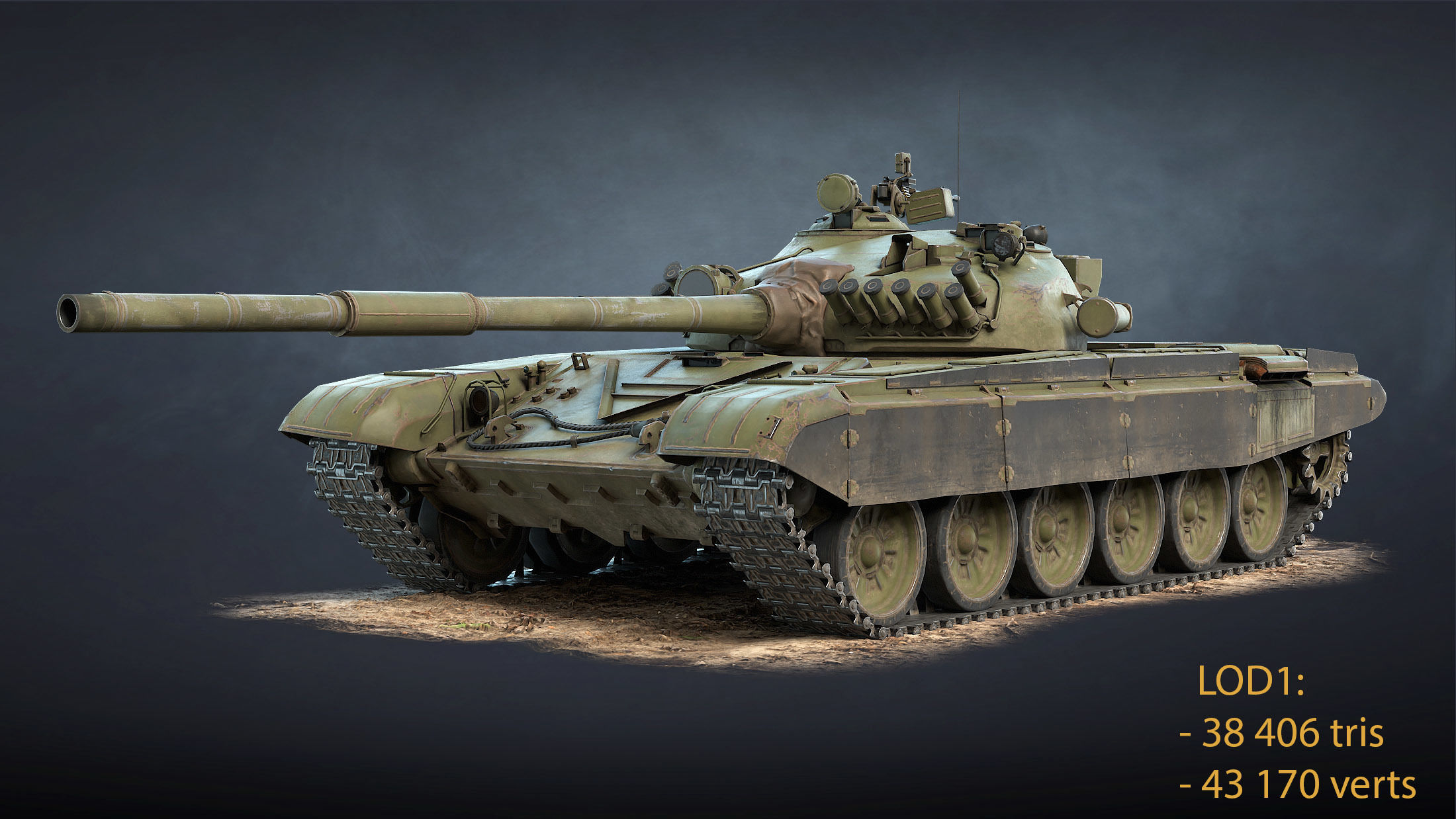 3D model T-72A Tank VR / AR / low-poly | CGTrader