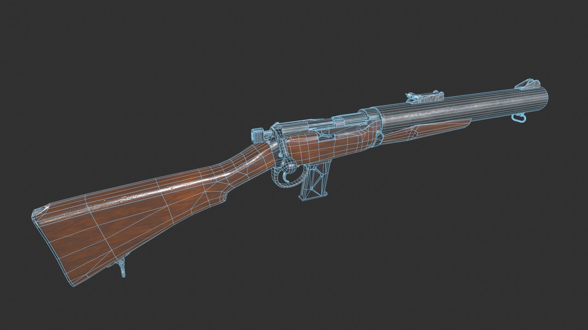 3D model DeLisle Commando VR / AR / low-poly | CGTrader