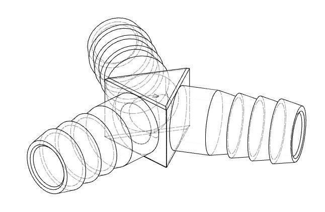 3 Ways Hose Adapter 3D model 3D printable | CGTrader
