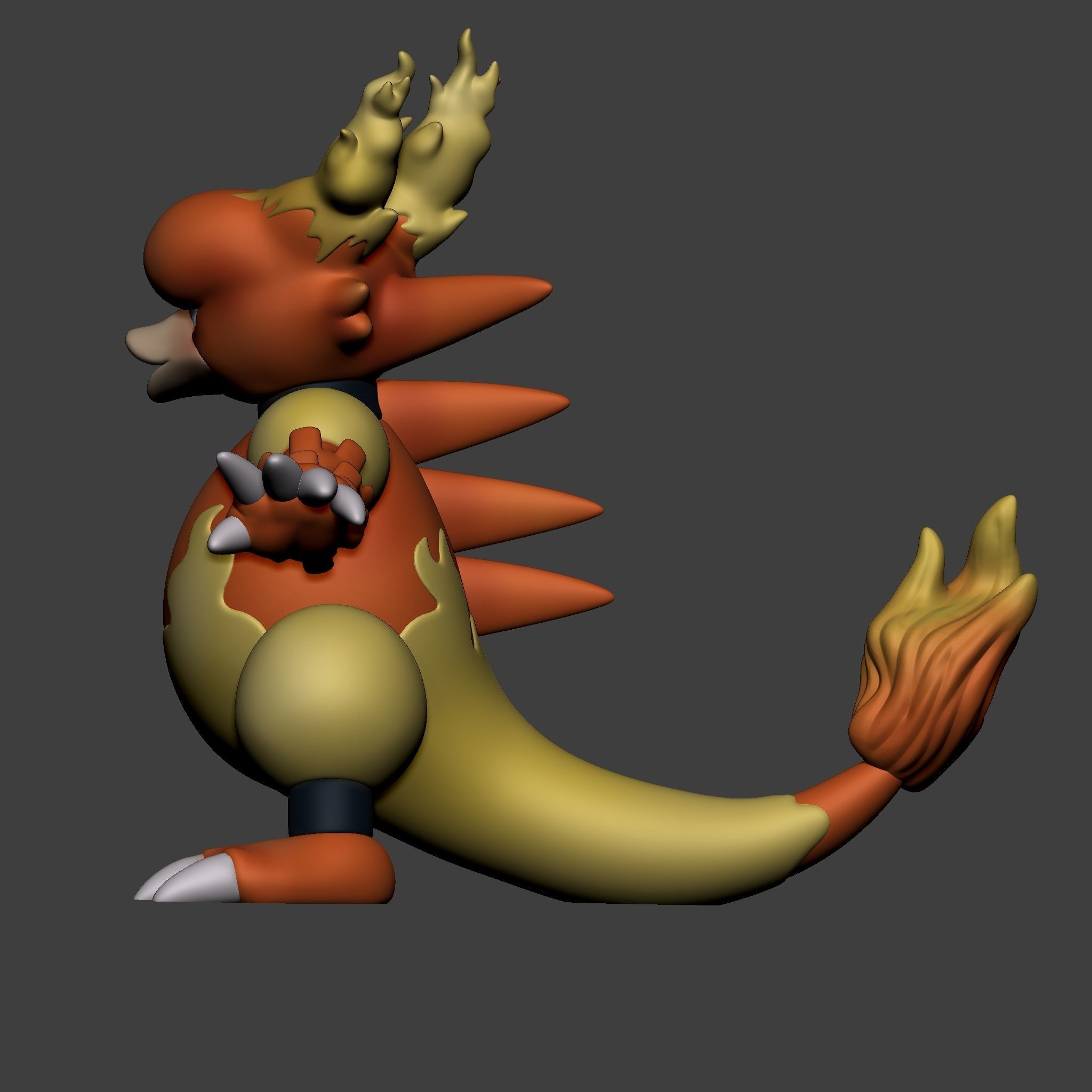 MAGMAR POKEMON 3D model 3D printable | CGTrader