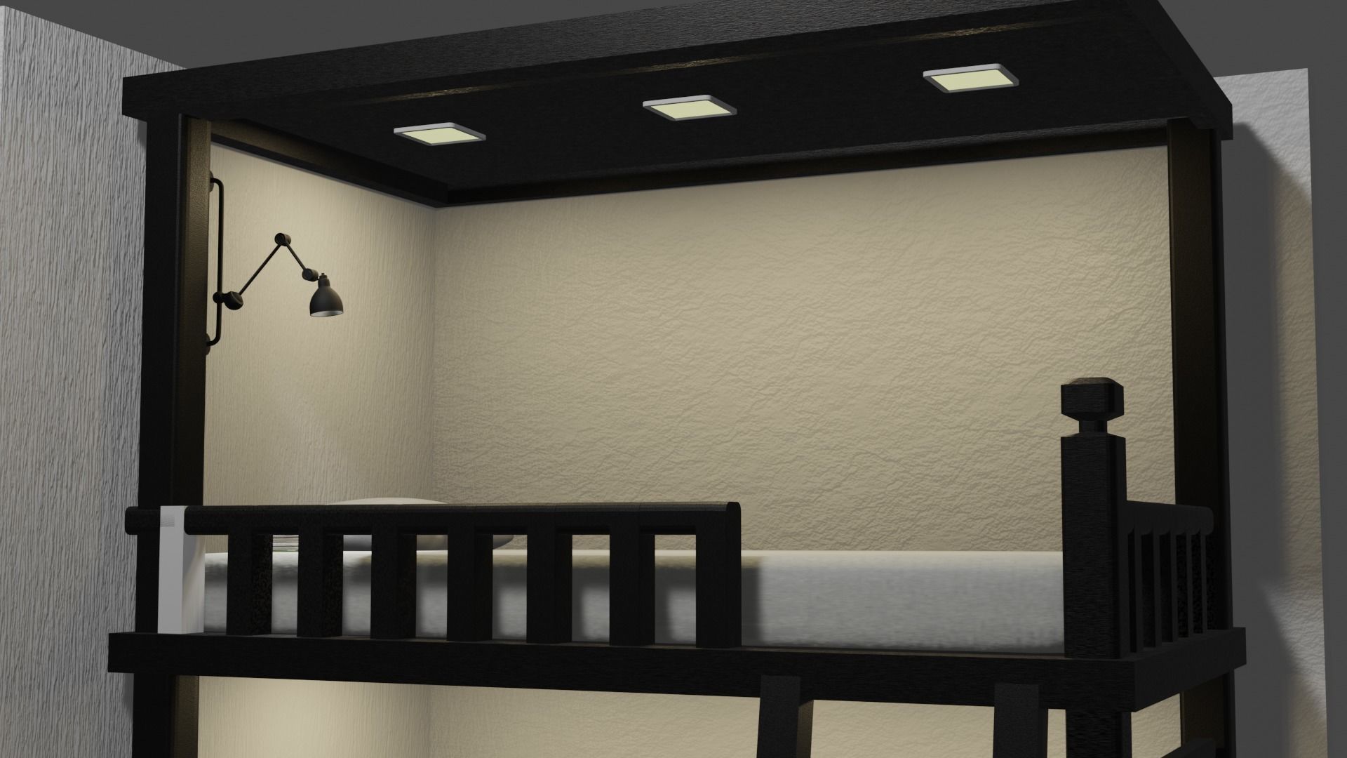 3D model two story bed VR / AR / low-poly | CGTrader