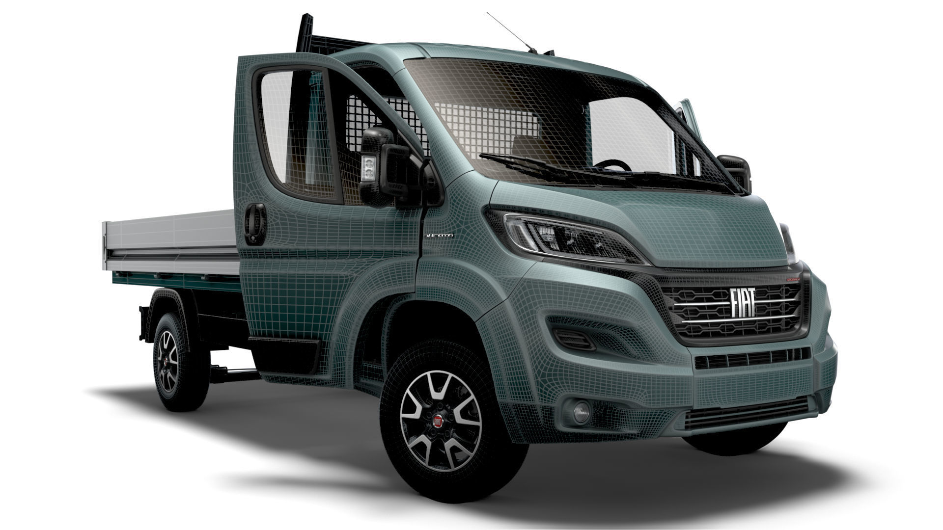 Fiat Ducato SingleCab Tipper HQInterior 2023 3D model | CGTrader