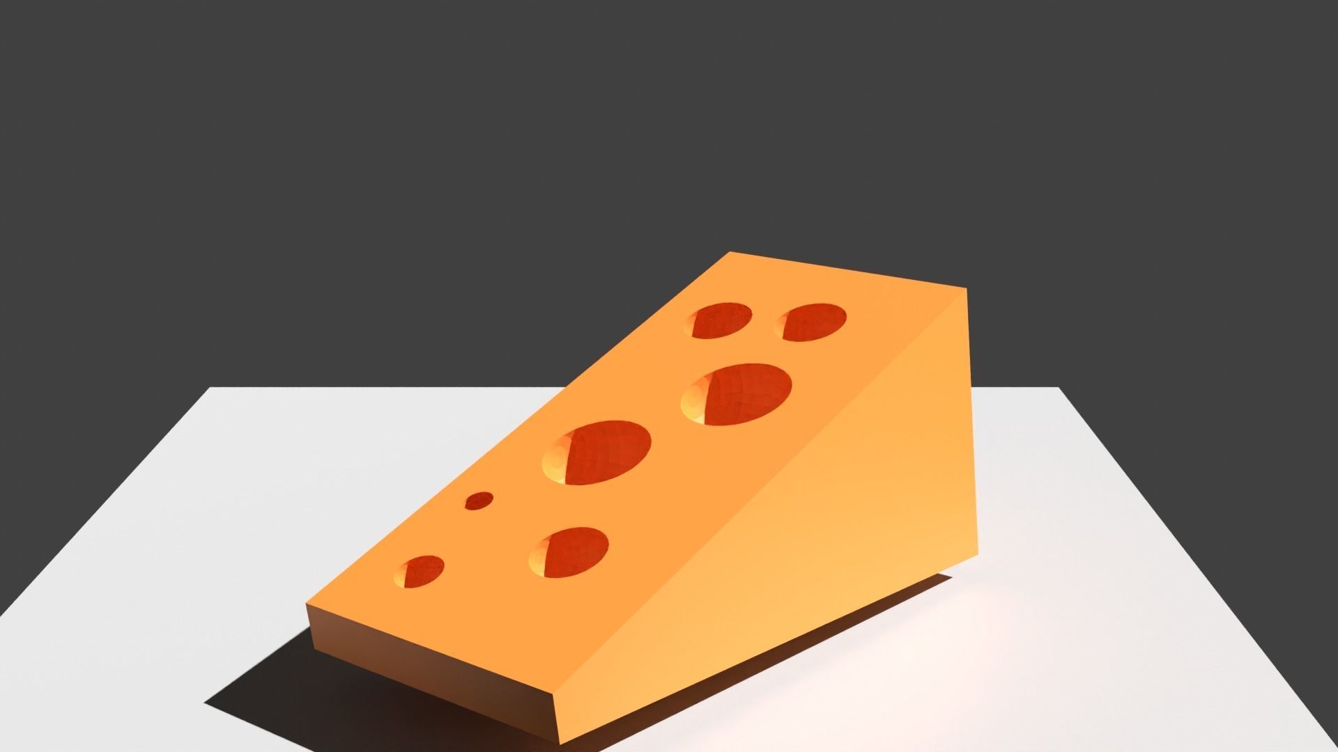 3D model Cheddar Cheese VR / AR / low-poly | CGTrader