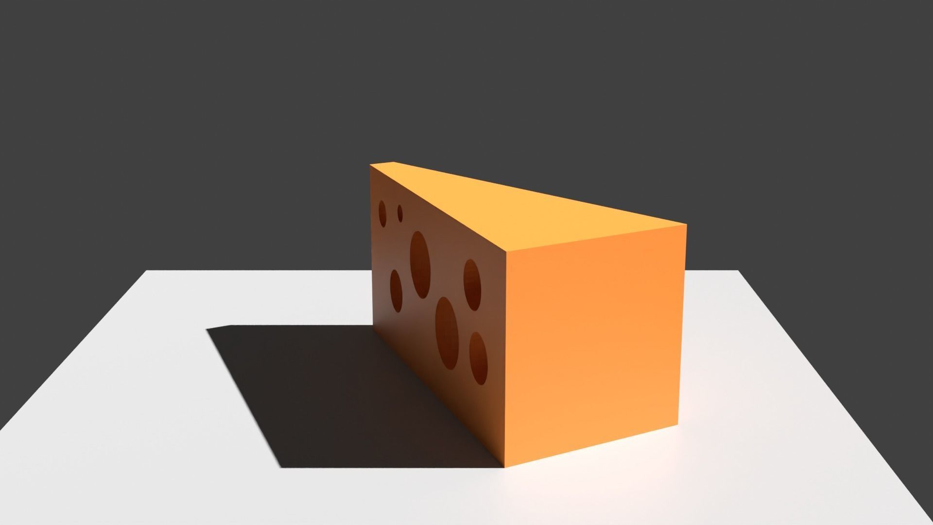 3D model Cheddar Cheese VR / AR / low-poly | CGTrader