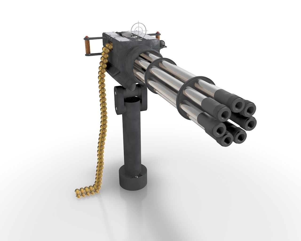 Machine Gun 07 3D model | CGTrader