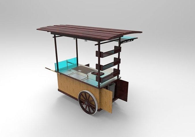 Food cart 3D model | CGTrader