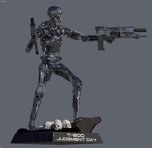 Terminator T-800 Judgment Day 3D model 3D printable | CGTrader