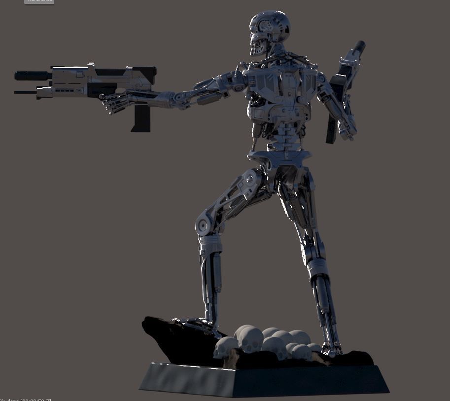 Terminator T-800 Judgment Day 3D model 3D printable | CGTrader