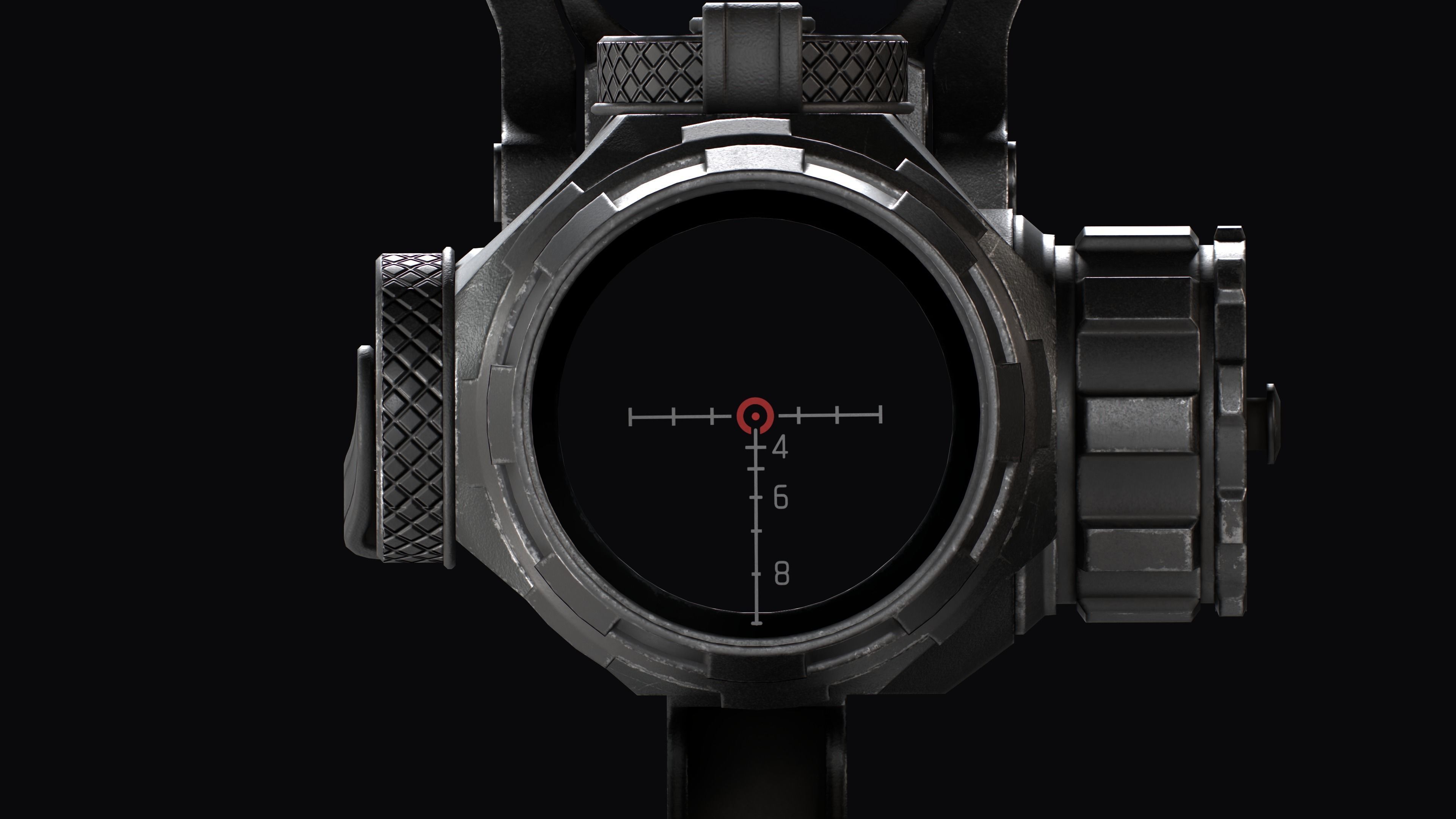 3D model Leupold Mark 4 HAMR Scope with DeltaPoint Red Dot Sight VR / AR / low-poly | CGTrader