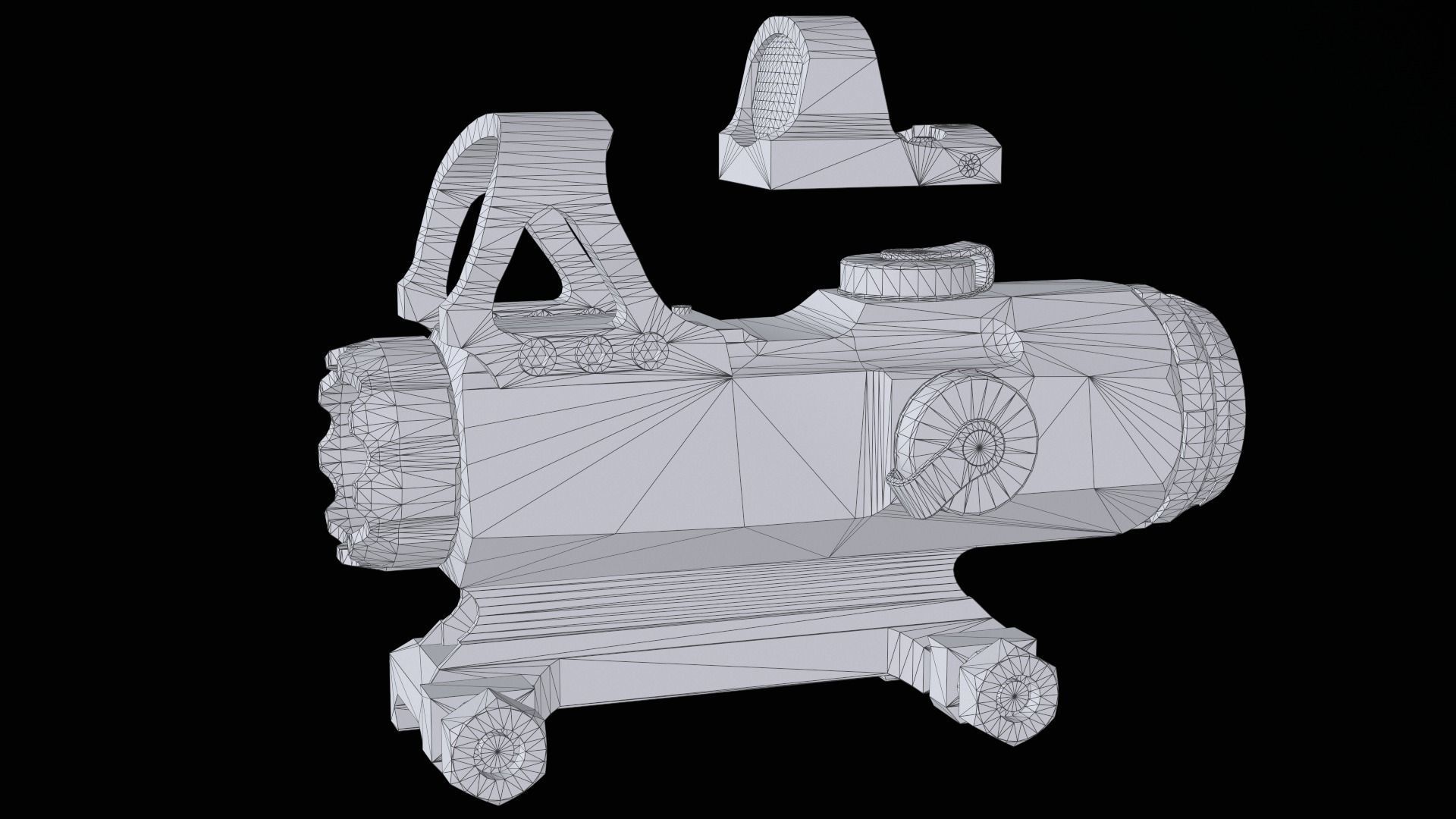 3D model Leupold Mark 4 HAMR Scope with DeltaPoint Red Dot Sight VR / AR / low-poly | CGTrader