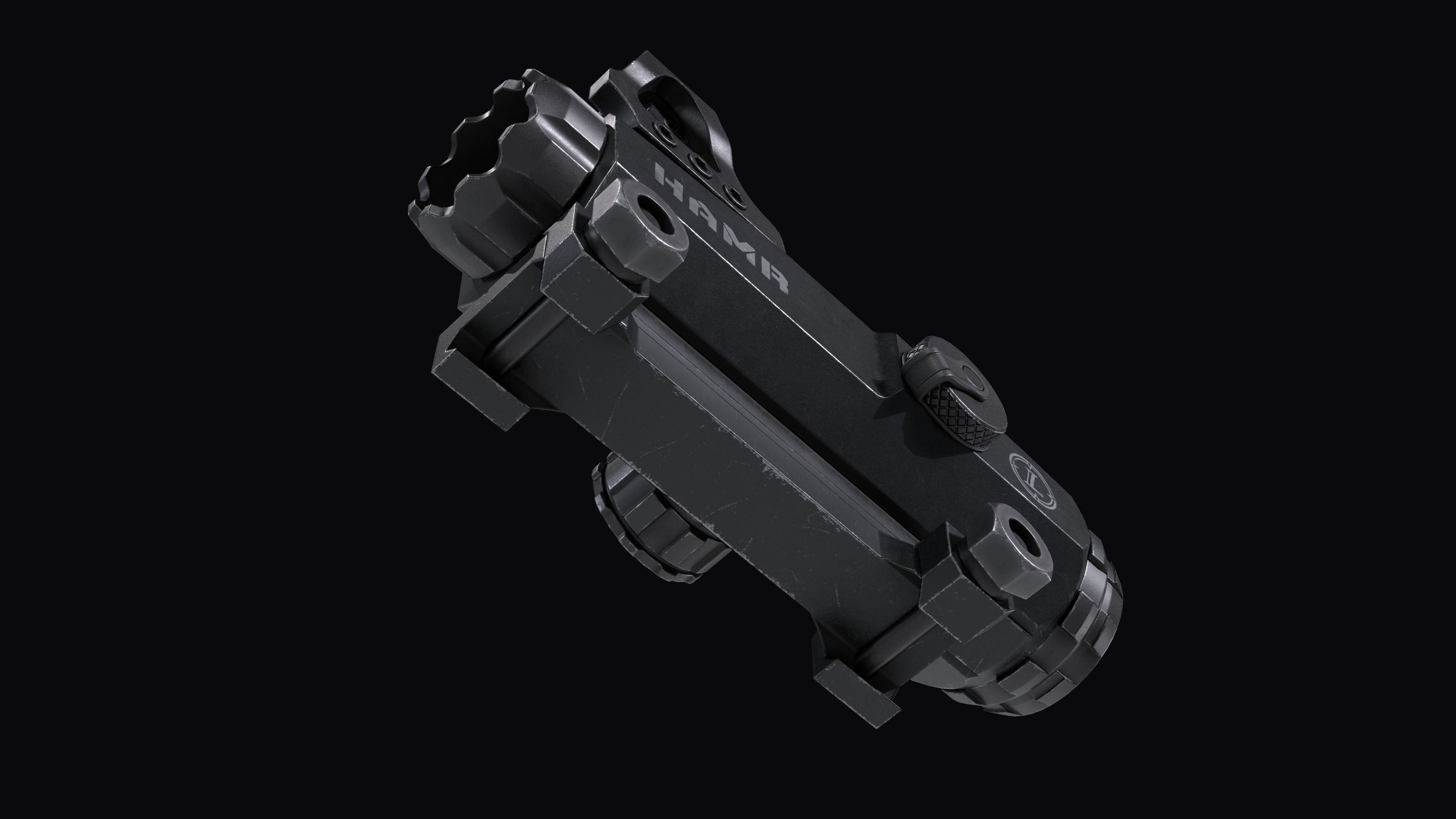 3D model Leupold Mark 4 HAMR Scope with DeltaPoint Red Dot Sight VR / AR / low-poly | CGTrader