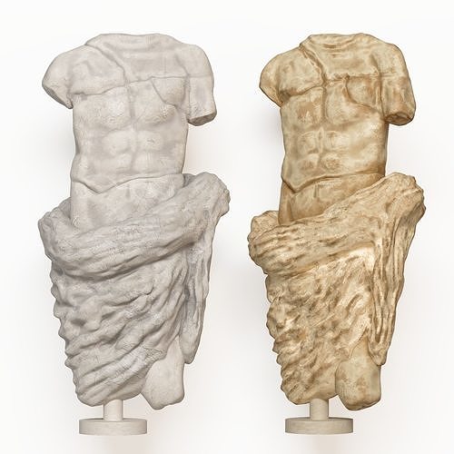 Greek Torso Decor Set 26 3D model | CGTrader