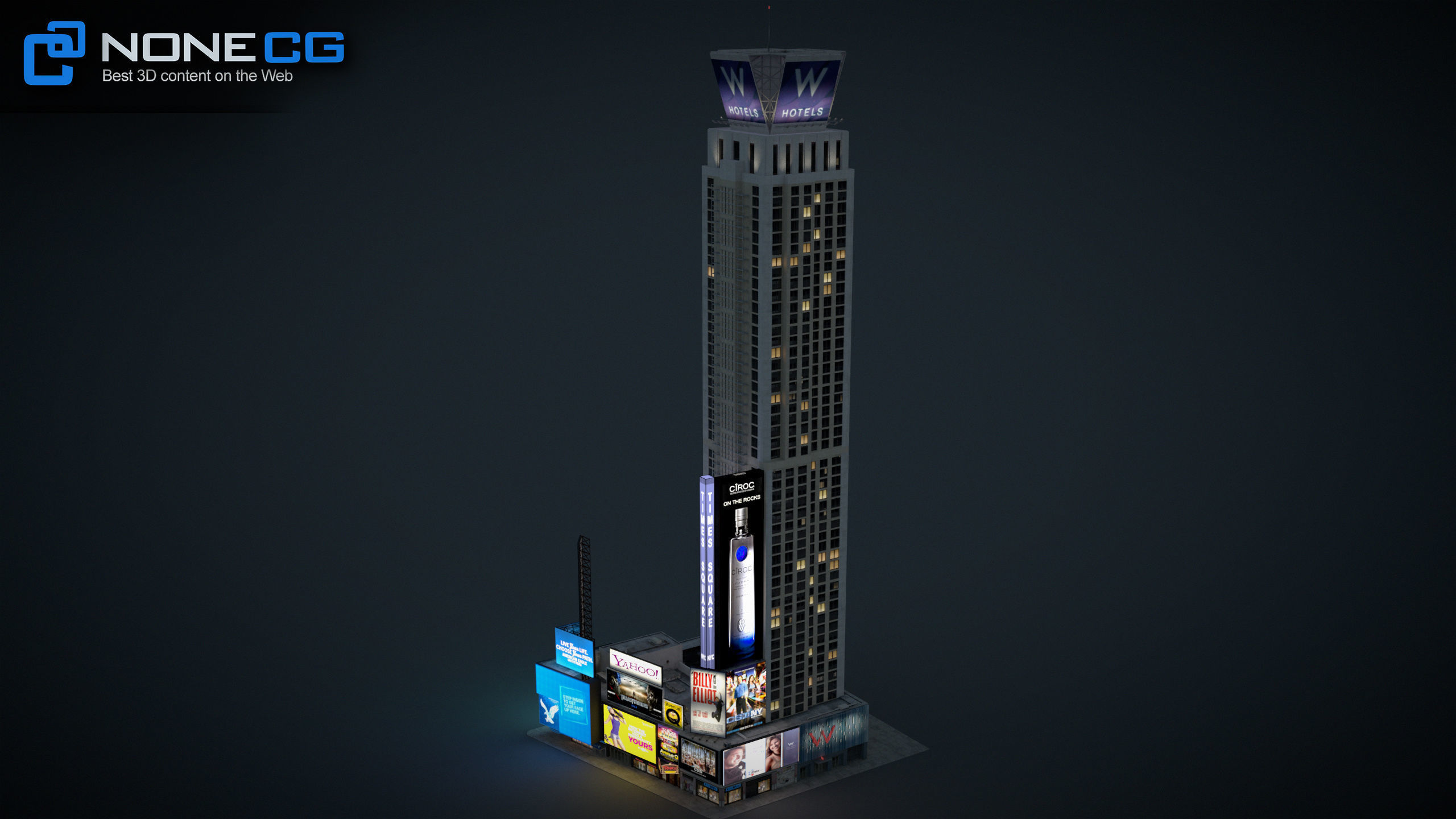 3D model NYC Buildings Pack VR / AR / low-poly animated | CGTrader