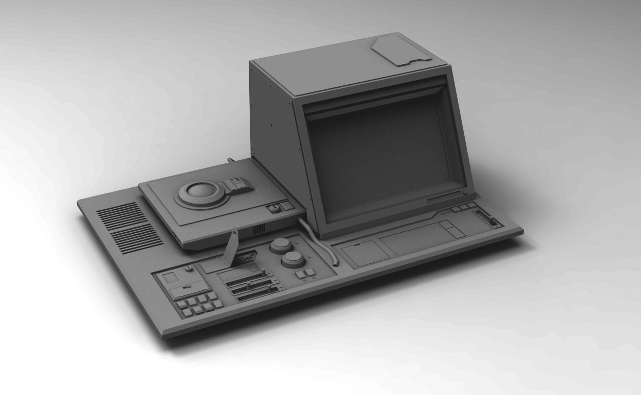 4 Sci-Fi Computers - Control Panels Pack 3D model | CGTrader