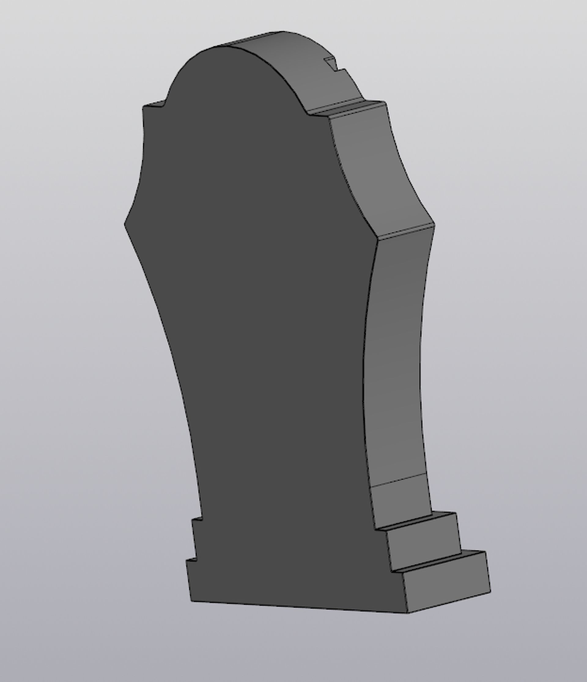 Cracked gravestone Planter Decoration 3D model 3D printable | CGTrader