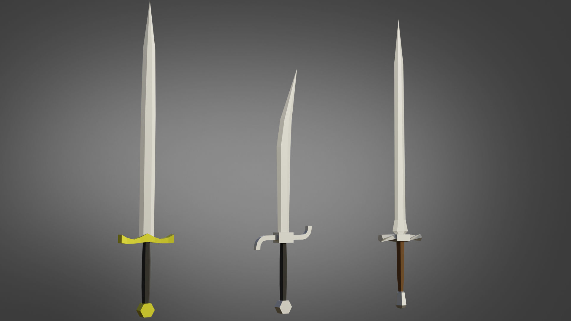 3D model Low-Poly Stylized Medieval Weapons VR / AR / low-poly | CGTrader
