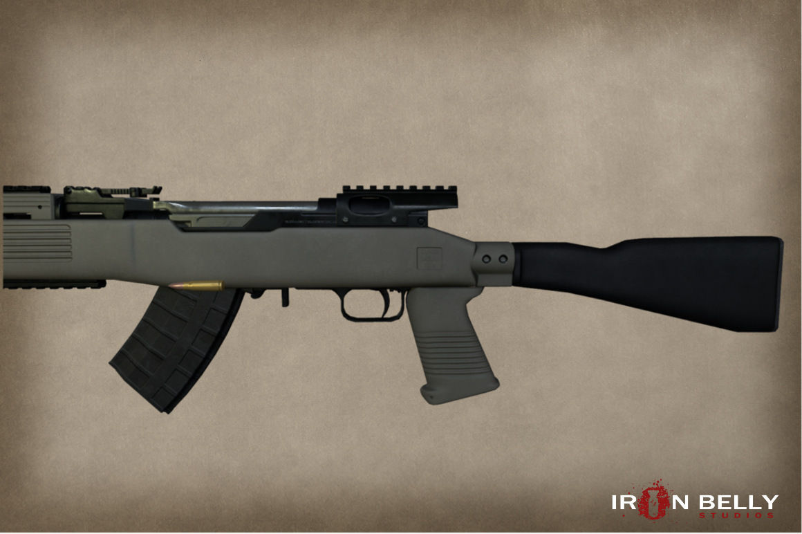 3D model AAA SKS Modern Carbine Assault Rifle VR / AR / low-poly | CGTrader
