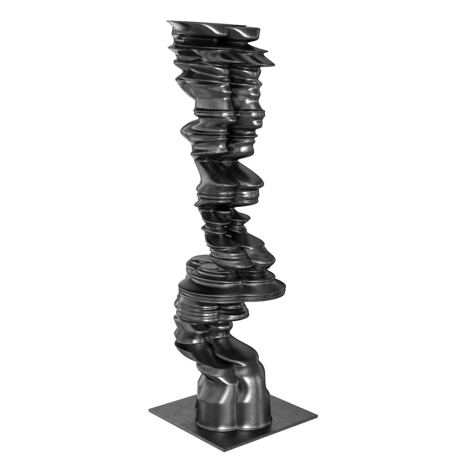 Tony Cragg abstract sculpture black stone face 3D model | CGTrader