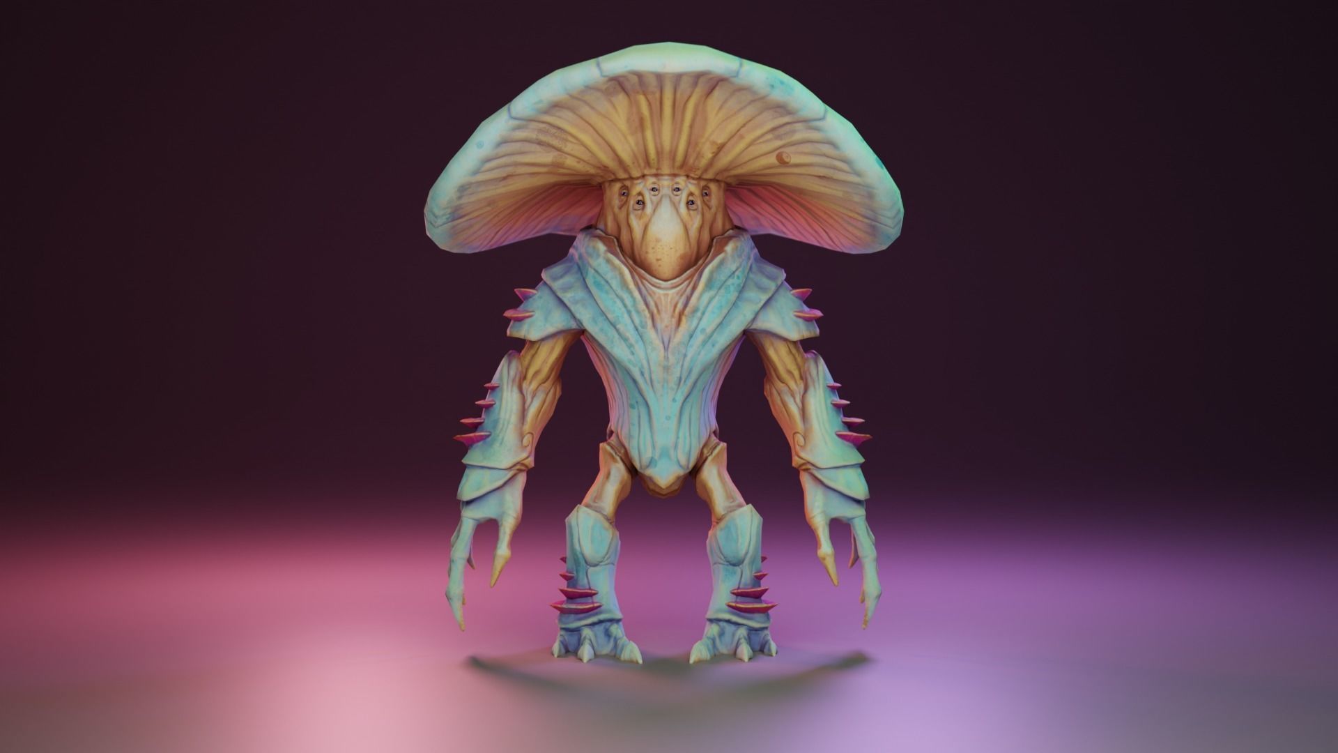 3D model Mushroom Man VR / AR / low-poly | CGTrader