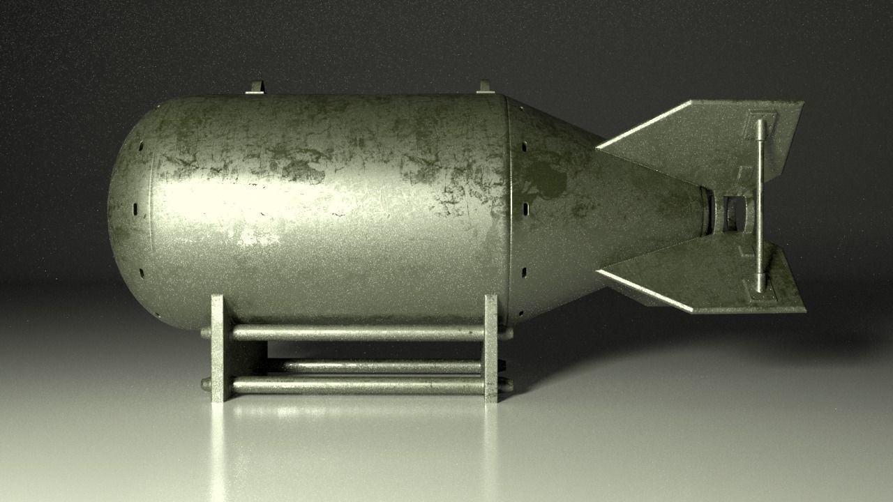 Nuclear bomb 3Dprint 3D model 3D printable | CGTrader