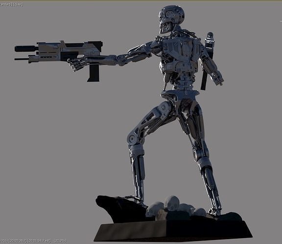 Terminator T-800 Salvation 3D model 3D printable | CGTrader
