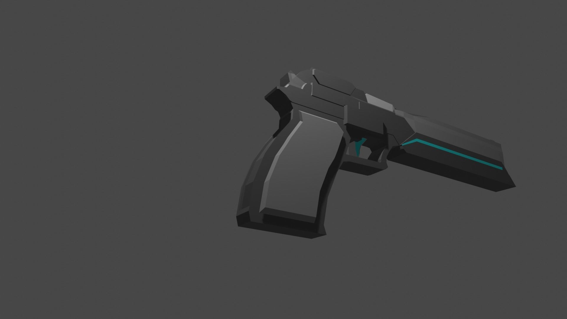 Futureistic glock 17 3D model | CGTrader