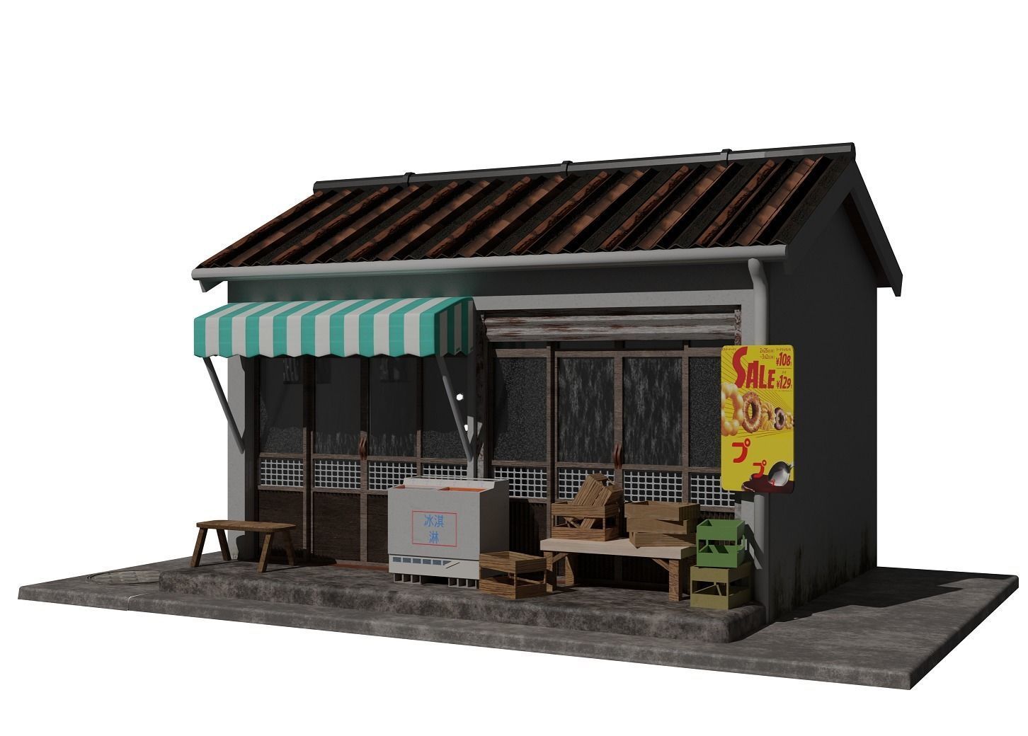 grocery store - 3D Model 3D model | CGTrader