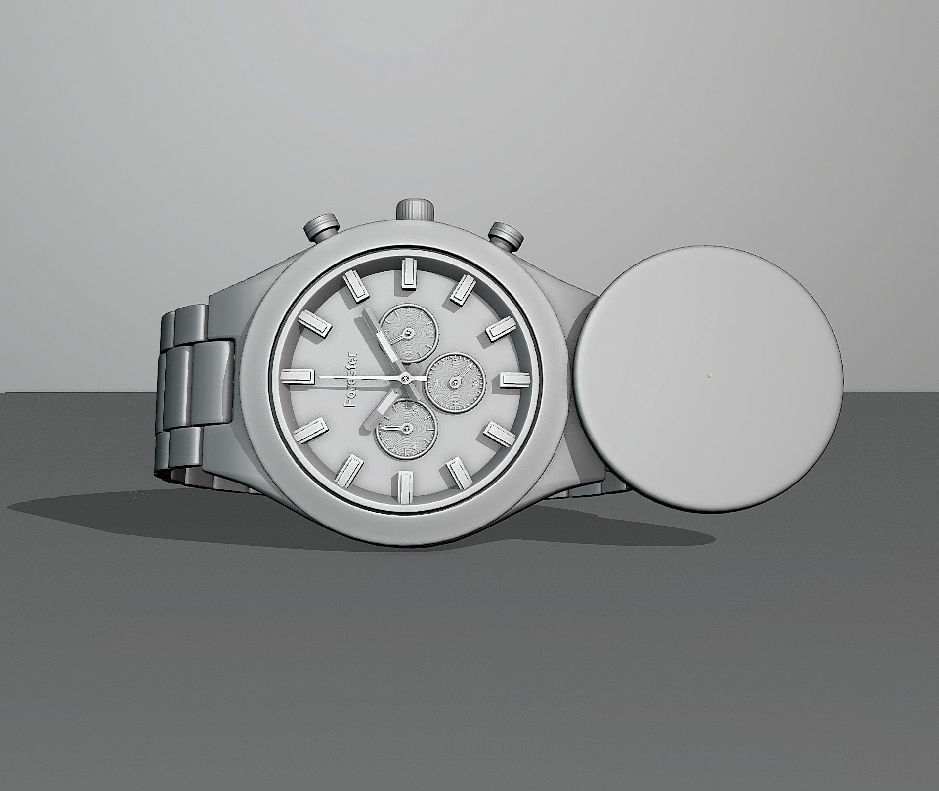 Mens wooden wrist watch 3D model | CGTrader