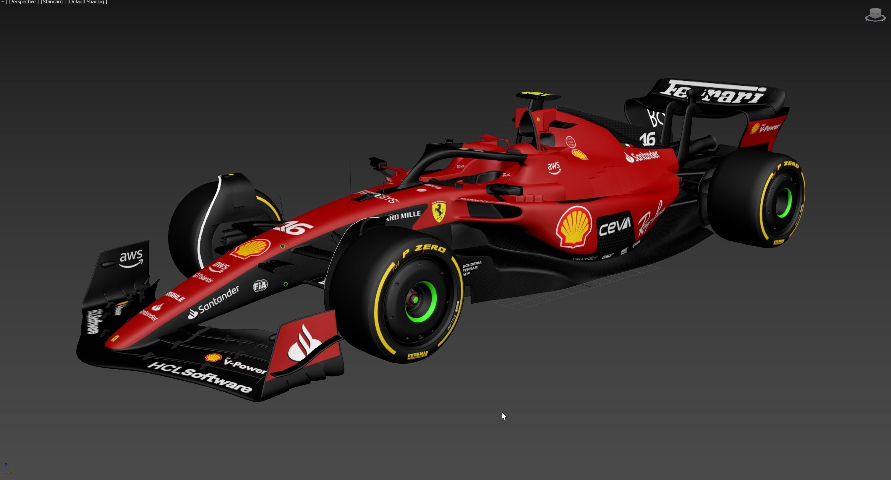 F1 Ferrari SF23 2023 3D model | CGTrader