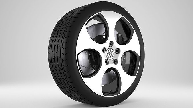 Volkswagen Golf Gti Rim 3D model | CGTrader