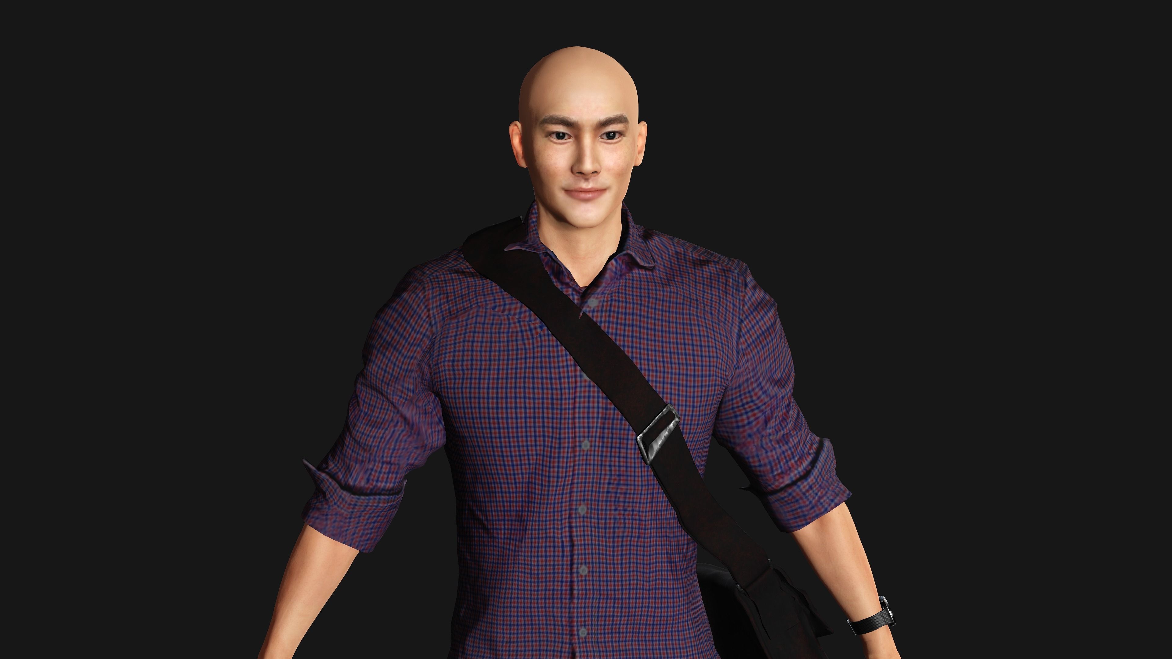 3D model AAA 3D REALISTIC HUMAN MALE CHARACTER - ASIAN KOREAN MAN 02 VR ...