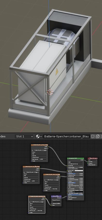 3D model Power Storage Container Control Module 4 VR / AR / low-poly ...