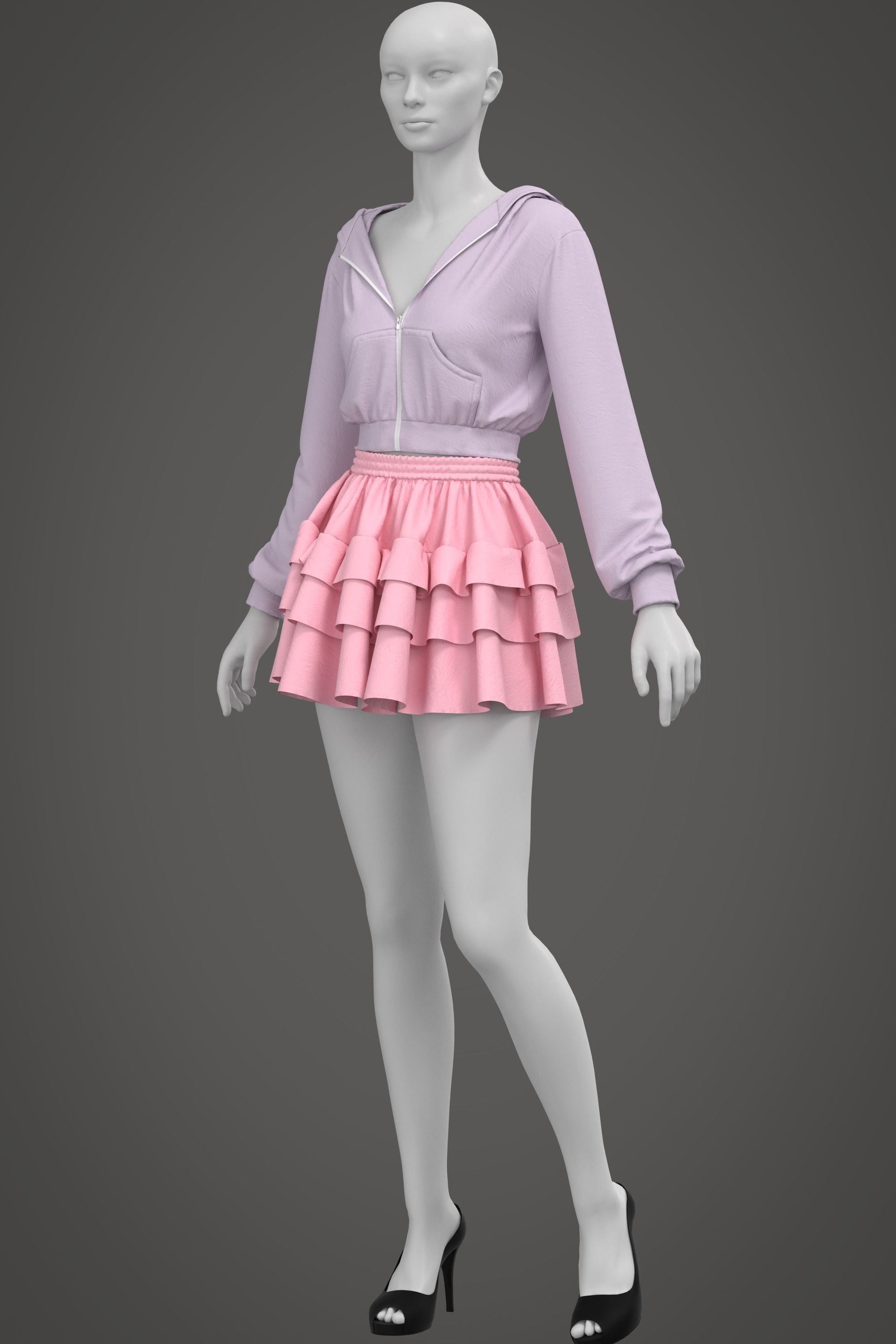 5 Womens Outfit 3D model | CGTrader