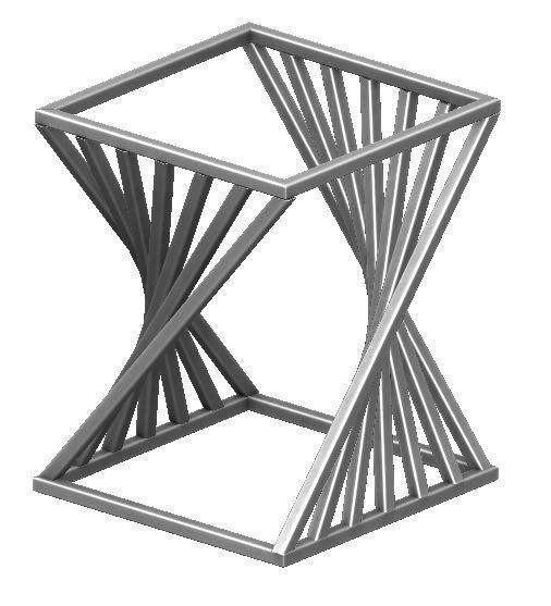 Furniture design Twist Table free 3D model animated | CGTrader