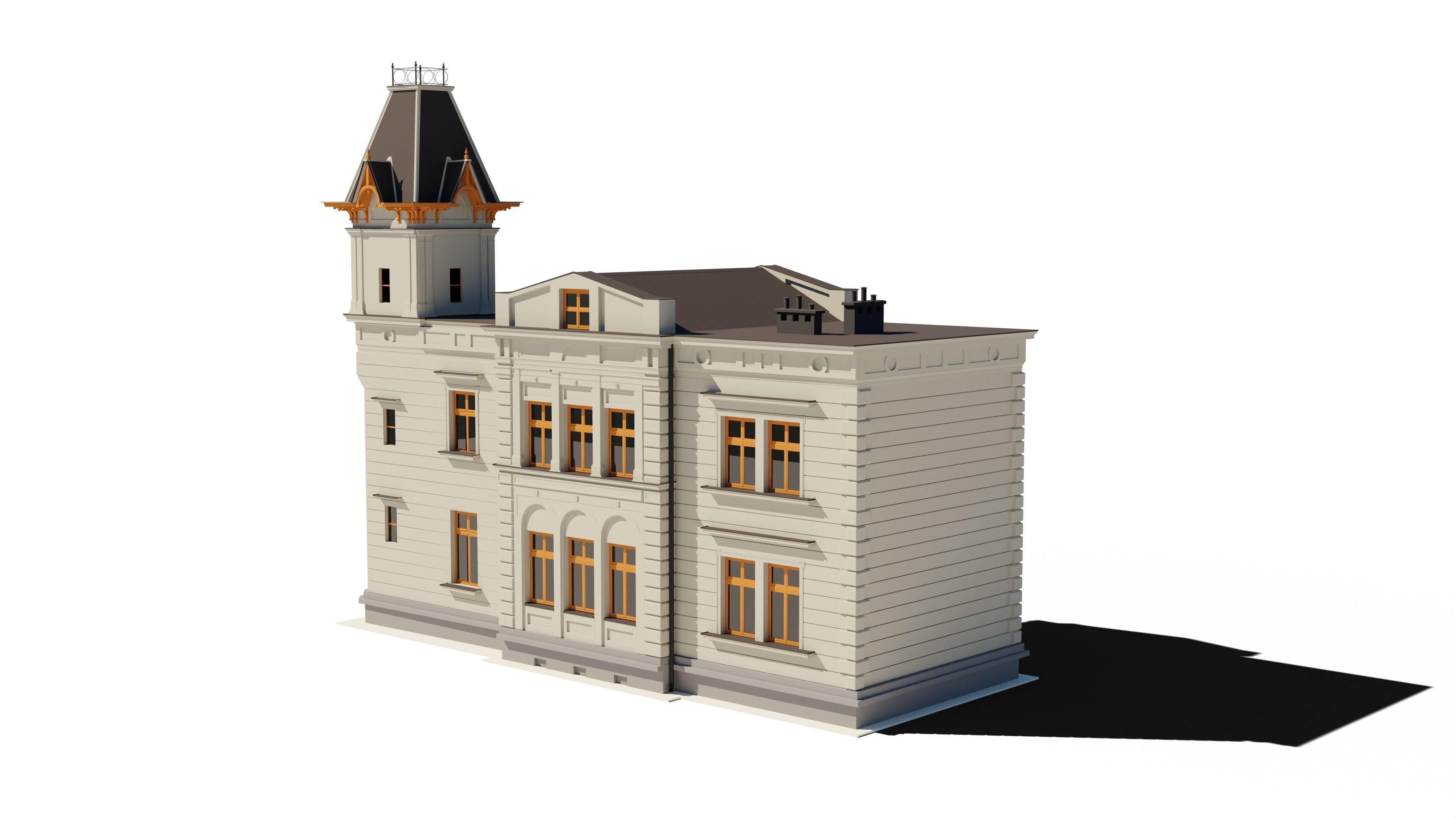 3D model Eastern European Building 005 VR / AR / low-poly | CGTrader