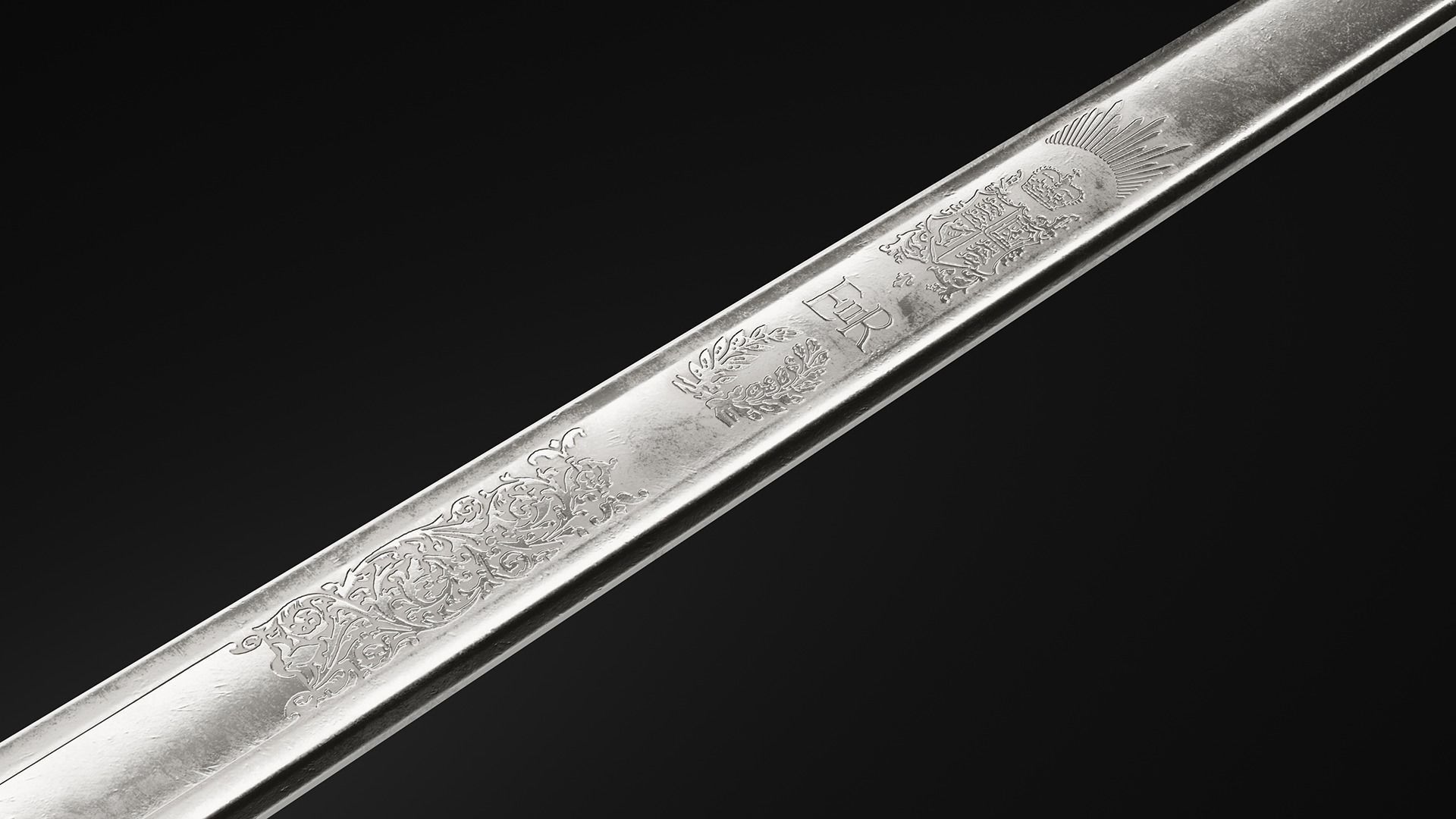 3D model British Officer Sword WW1 Sheath Ralistic Historical Asset PBR ...